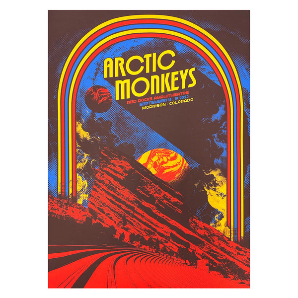 Arctic Monkeys (Red Rocks 2023) Sérigraphie de concert par Nares ...