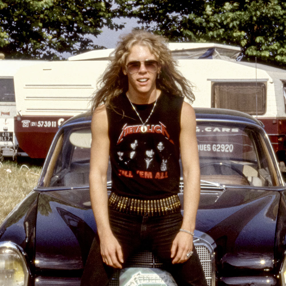 Photographie James Hetfield (Metallica, Paris 1984) par Henri Clausel ...