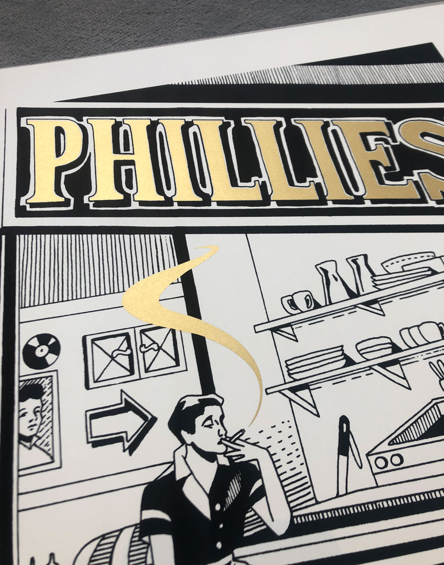 "Midnight Smoker" sérigraphie de l'artiste Sixo Santos - French Paper ...