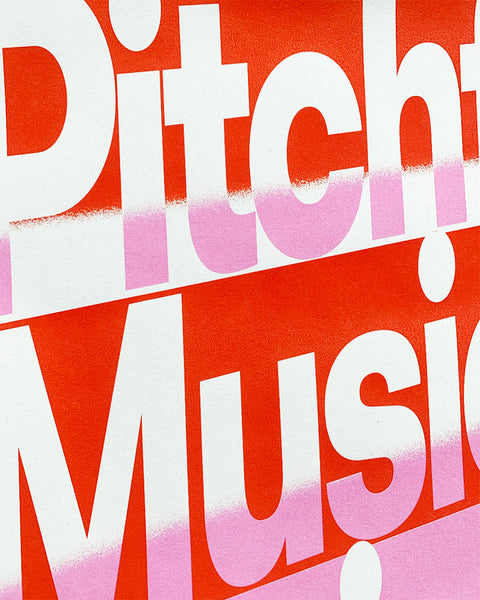 Sérigraphie du Pitchfork Music Festival Paris 2023 (officielle ...