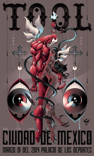 Affiche de Tool (Mexico 2014) édition limitée de Alex Arizmendi ...