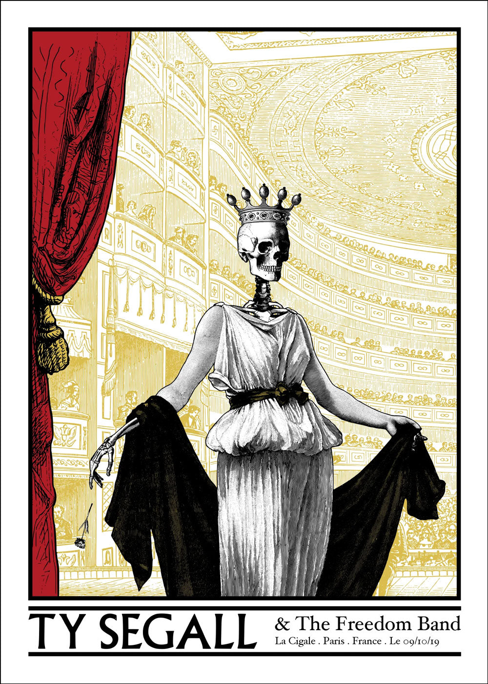 Sérigraphie de Ty Segall & The Freedom Band (Paris 2019) de Cyrille ...